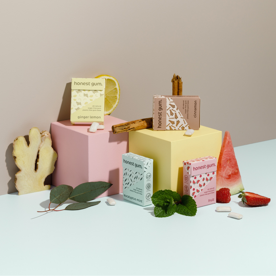 Honest Gum Natural Chewing Gum - Chew Plastic Free!