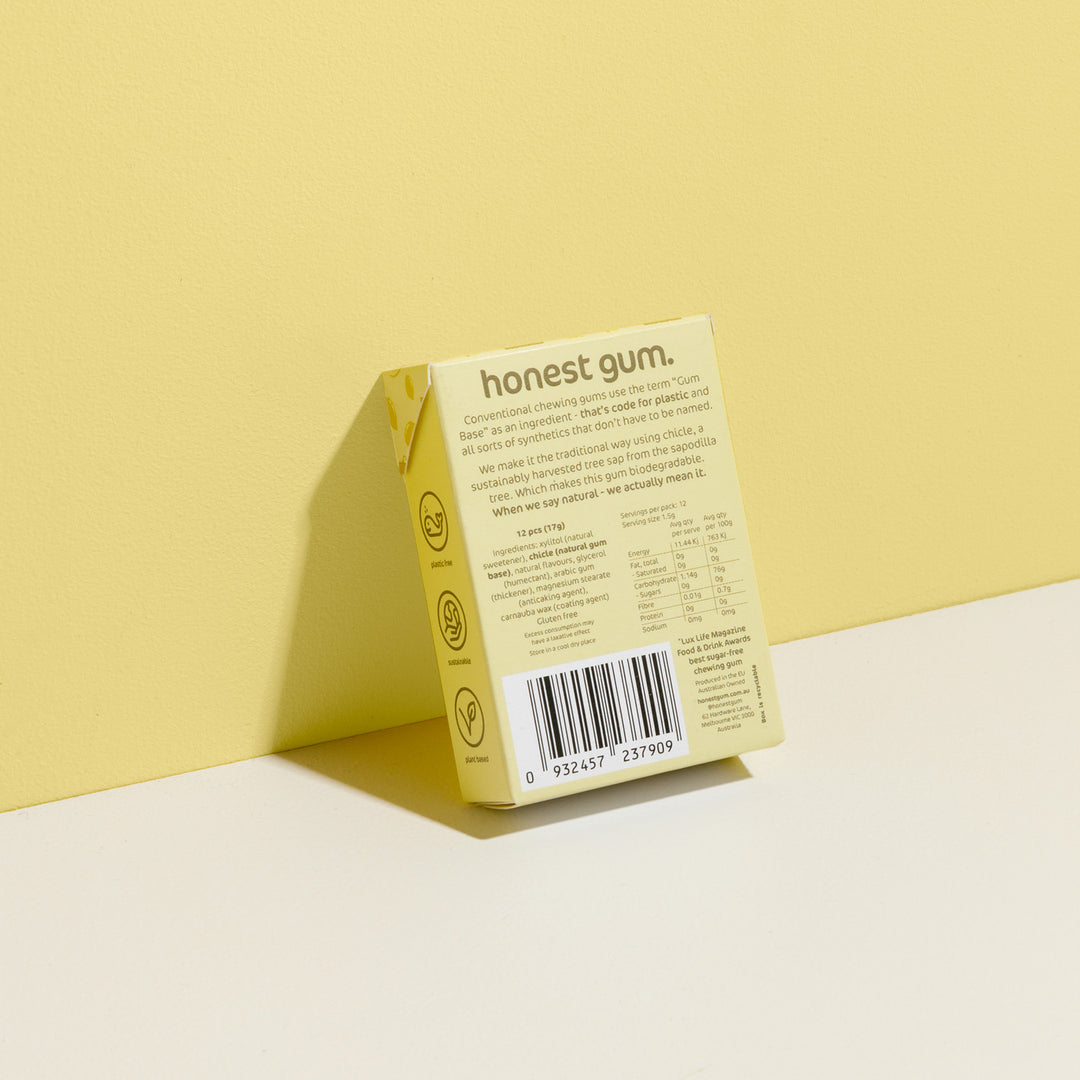 The Bulk Blow Box - Ginger Lemon (24 PACKS) – Honest Gum